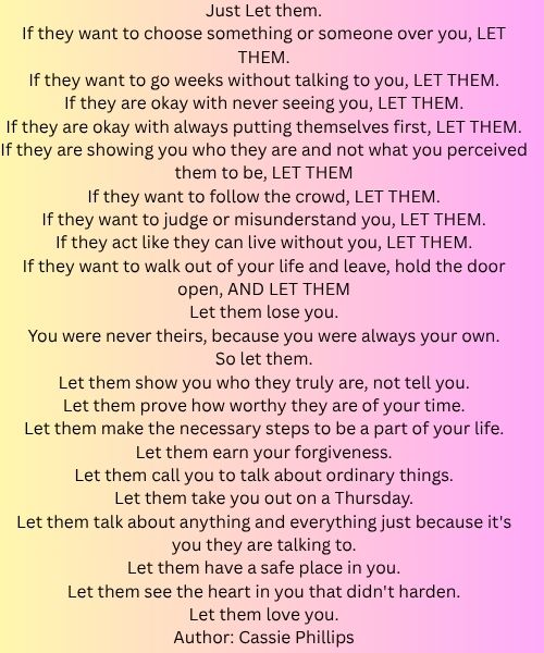 The Let Them Theory – Overview | Mind Calm Therapies